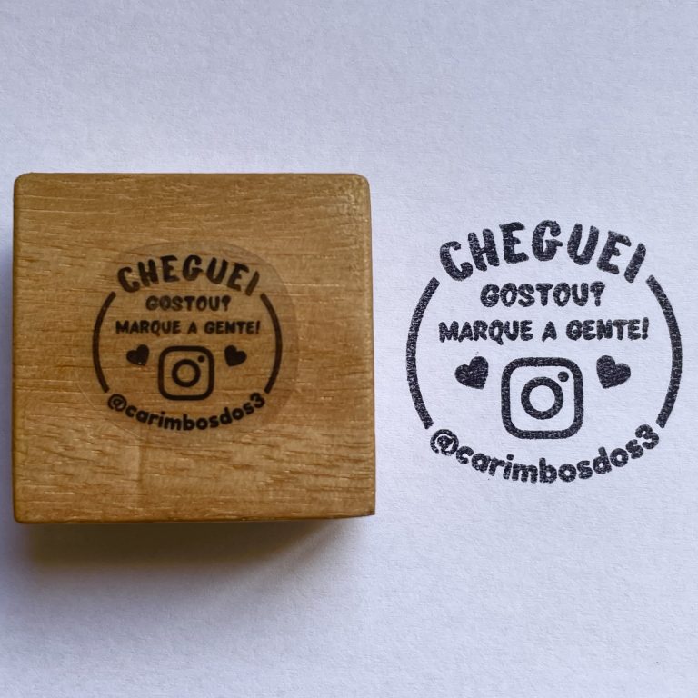 Carimbo logo 9x9cm – Carimbos dos 3